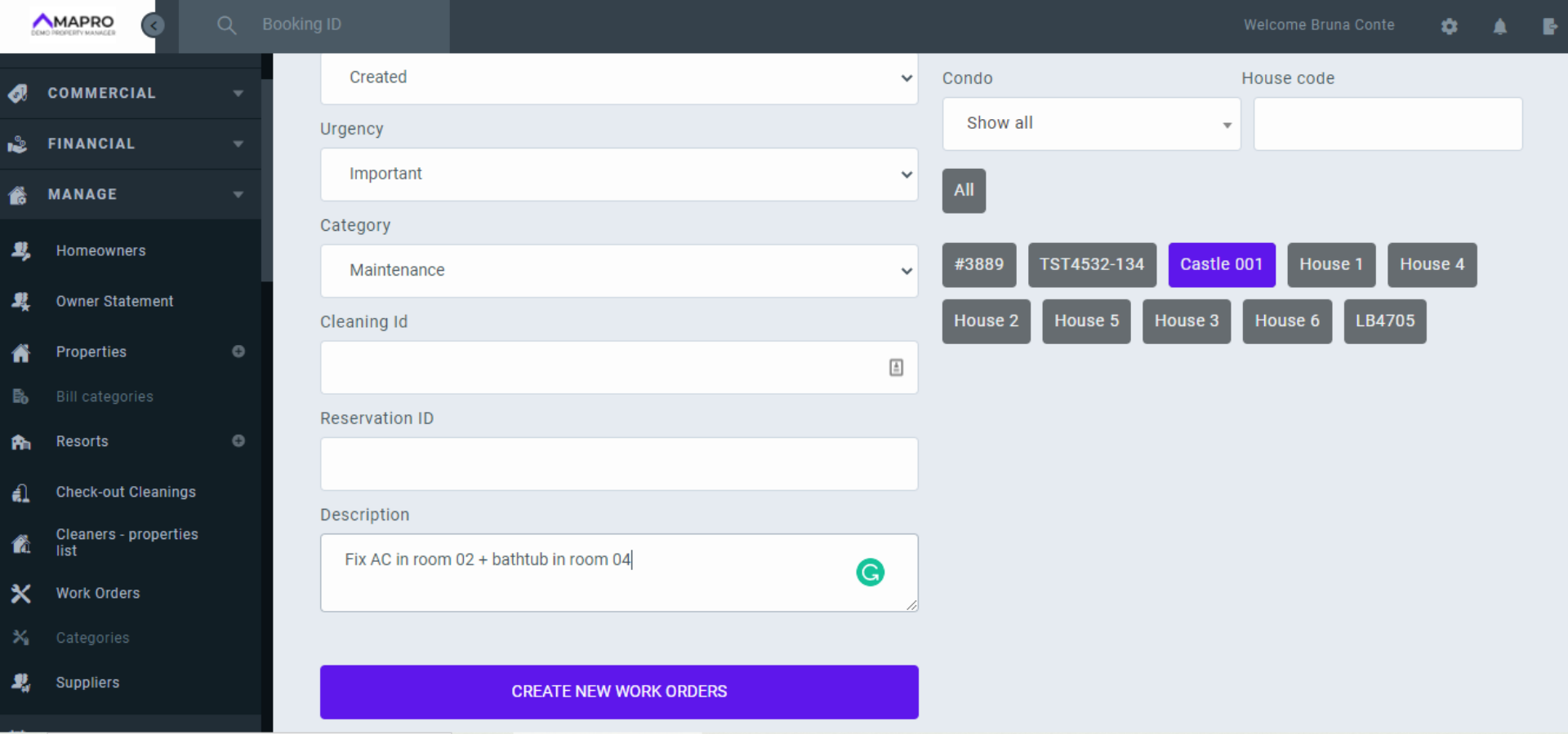 How to Create a Work Order – Mapro