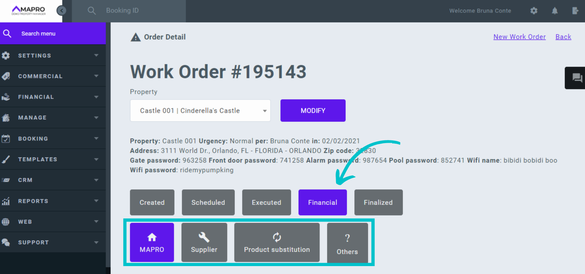 How to Enter the Financial Details and Finalize a Work Order – Mapro