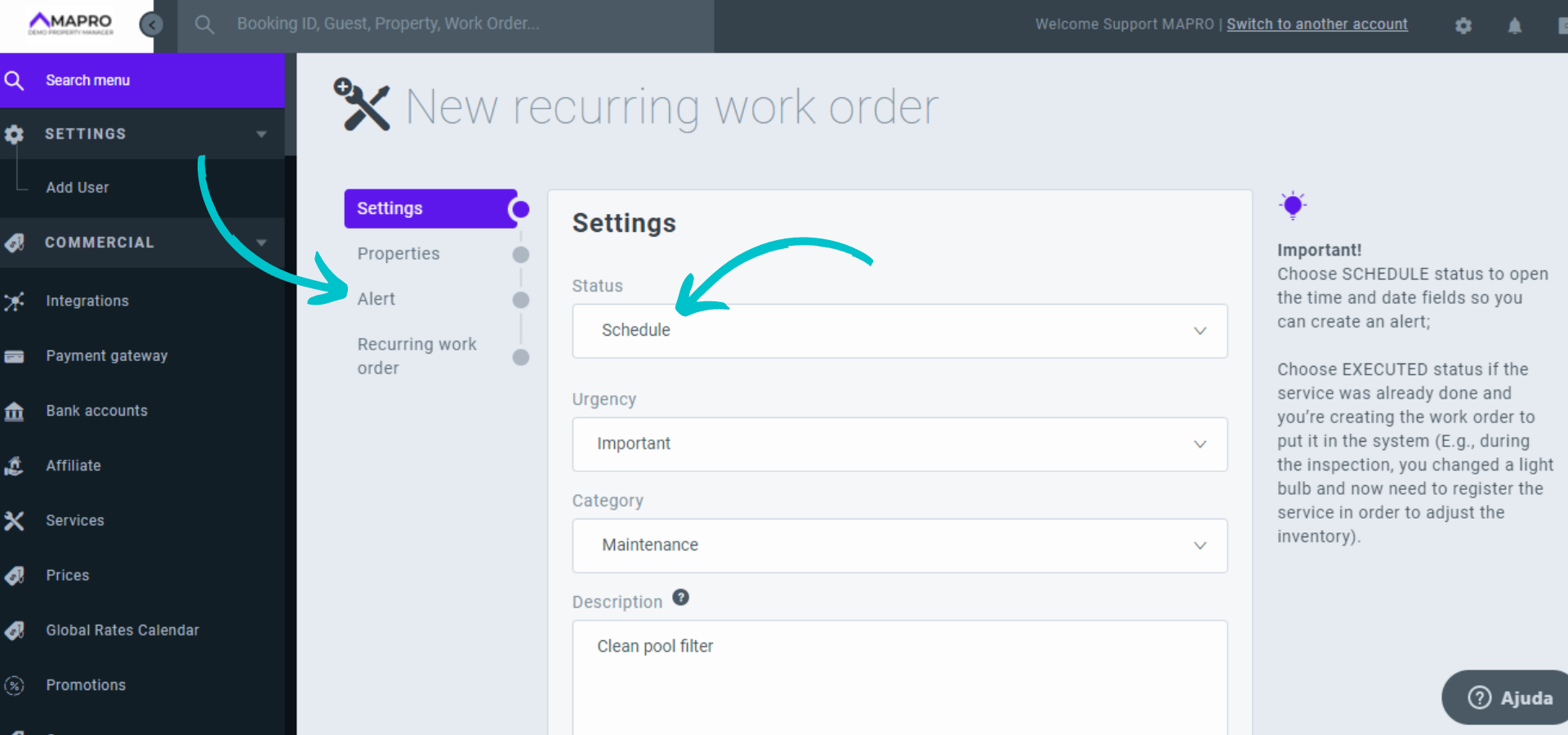 How to Create Recurring Work Orders – Mapro